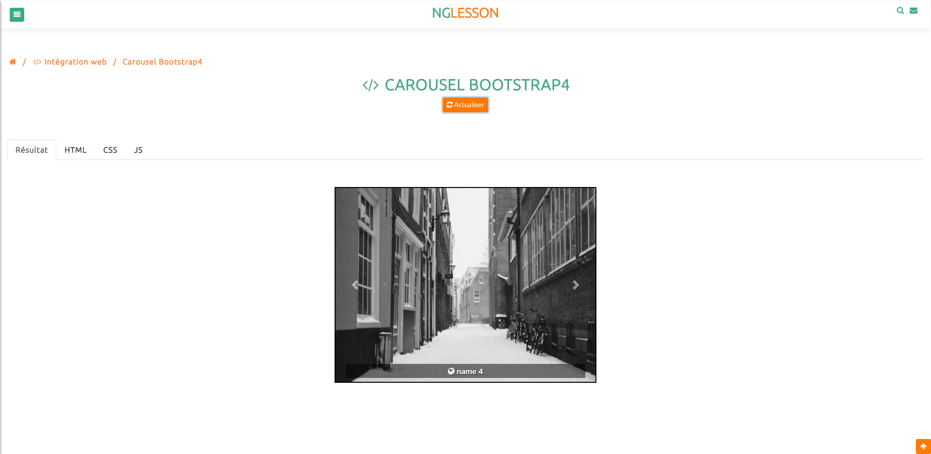 Carousel Bootstrap4 