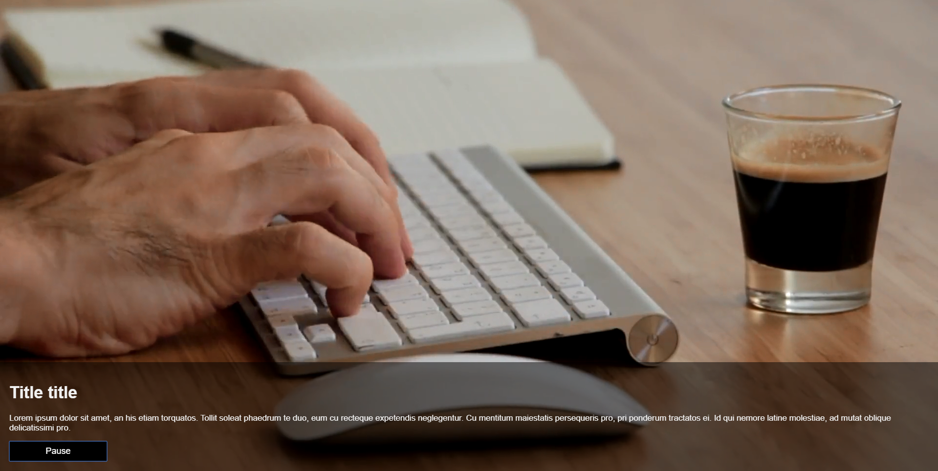 Vidéo background en html5 style01